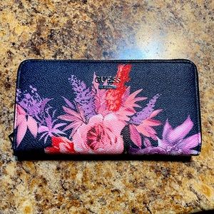 Guess Bags | Guess Womens Wallet Red With Embossed Logo | Poshmark